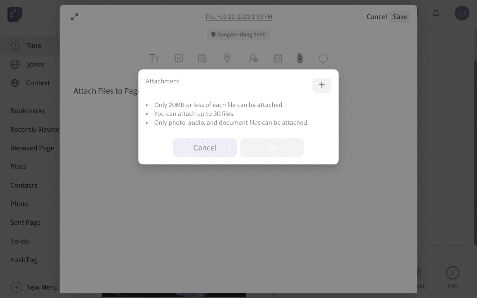 Attach Files to Pages – DigitalPage